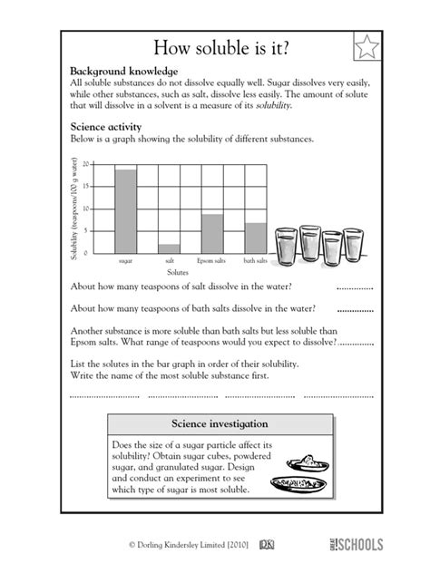 Solubility Worksheet Pdf Solubility Solution Worksheets Library