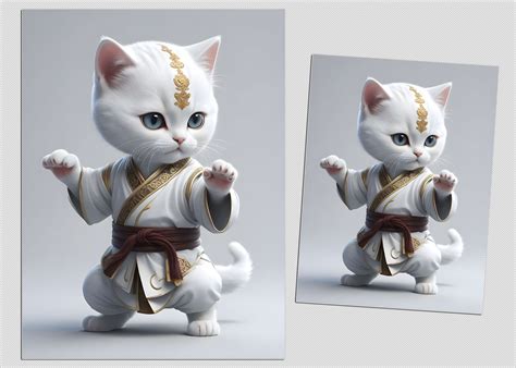 Kung Fu Cat By Dianaxstoyanova Thehungryjpeg