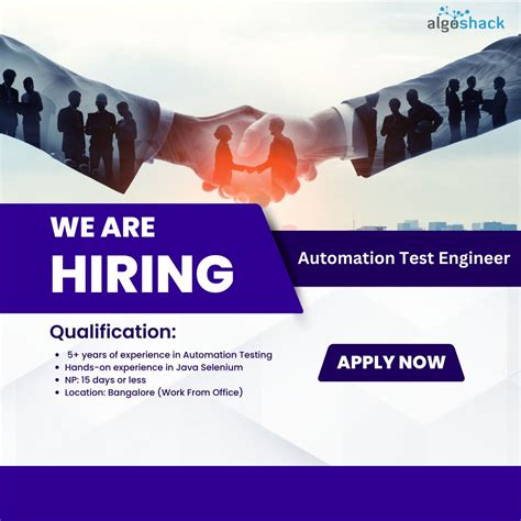 Algoshack On Linkedin Automation Test Engineer Ms