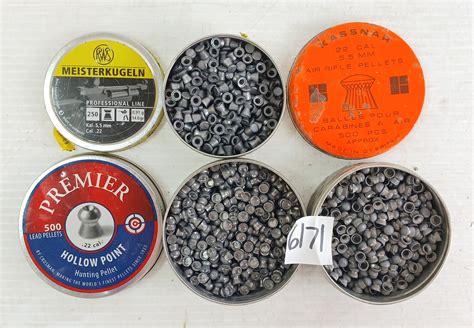 Pellets Approx 1250x Mixed 22cal Airgun Pellets