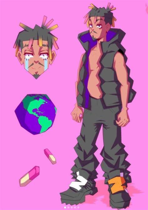 Juice Wrld Art By Dyvblo Dope Cartoon Art Comic Style Art Anime Rapper