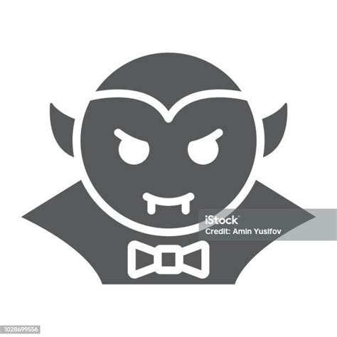 드라큘라 뱀파이어 문자 모양 아이콘 박쥐와 할로윈 생물 서명 벡터 그래픽 흰색 배경 Eps 10 솔리드 패턴 검은색에 대한 스톡