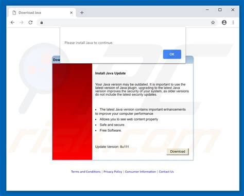Install Java To Continue Pop Up Scam Removal And Recovery Steps Updated