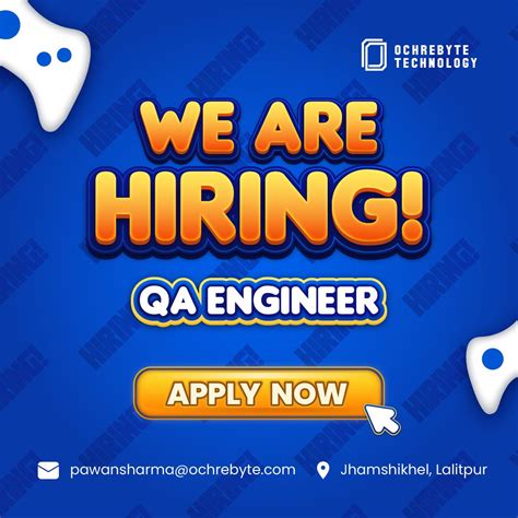 hiring qa engineer unity game development location kathmandu on site