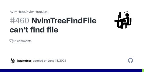 Nvimtreefindfile Cant Find File · Issue 460 · Nvim Treenvim Treelua · Github