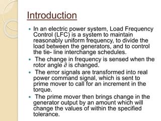 Load Frequency Control Of Two Area PPT