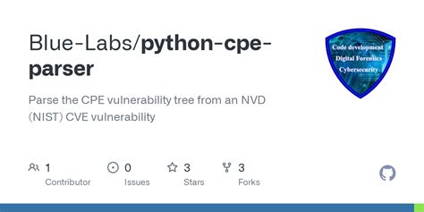 GitHub Blue Labs Python Cpe Parser Parse The CPE Vulnerability Tree