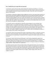 Sampling Exercise Docx Part I Identify The Type Of Sample That Was Performed A Researcher