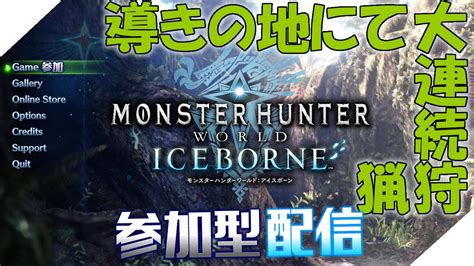 モンスターハンターアイスボーン 大連続狩猟 導きの地 レベリング 参加ok 【steam版pc】 Youtube