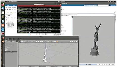 Total Rviz Setup The Joint Positions Are Shown As Sliders In A Window