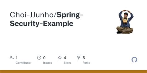 GitHub Choi JJunho Spring Security Example
