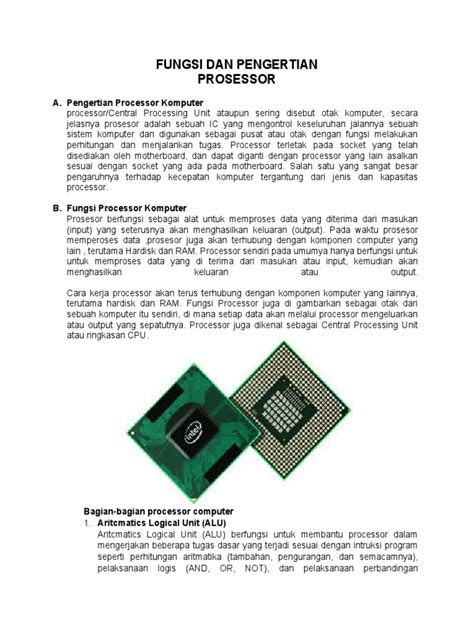 Fungsi Dan Pengertian Cpu Pdf