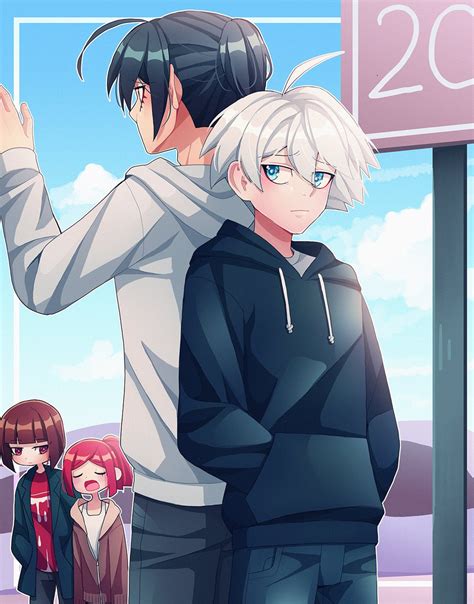 Saihara Shuichi Harukawa Maki Yumeno Himiko And K1 B0 Danganronpa