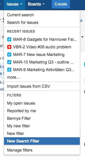 Jira How To Save A Search Filter Jira Seibert Group Answers