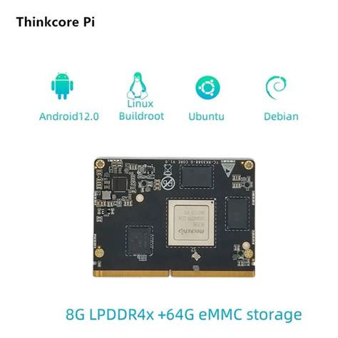 Thinkcore Pi Octa Core Rockchip Rk3588 Core Board 64 битная Arm Soc для Android 8k Hdmi Pcie