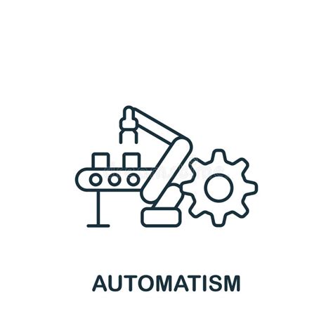 Automatism Icon Monochrome Simple Human Productivity Icon For Templates Web Design And