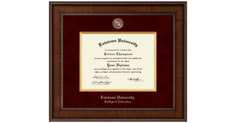 Kutztown College Of Education Diploma Frames Church Hill Classics