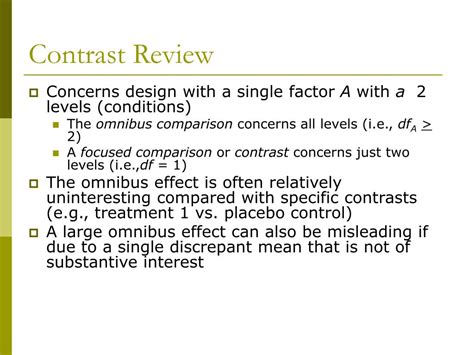 Ppt Effect Size Estimation In Fixed Factors Between Groups Anova