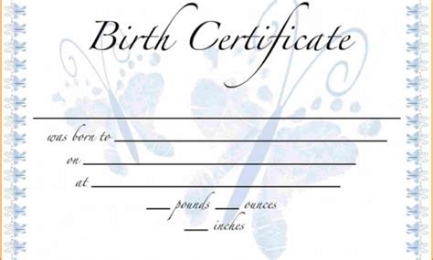 Birth Certificate Fake Template New 015 Template Ideas In New Birth