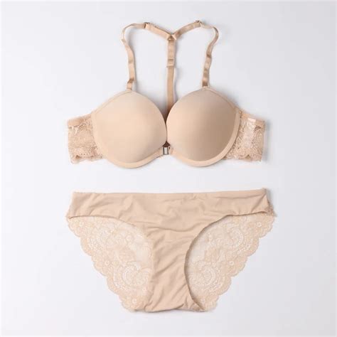 Бюстгальтер с застежкой спереди, y-образные лямки с кружевом, пуш-ап ...