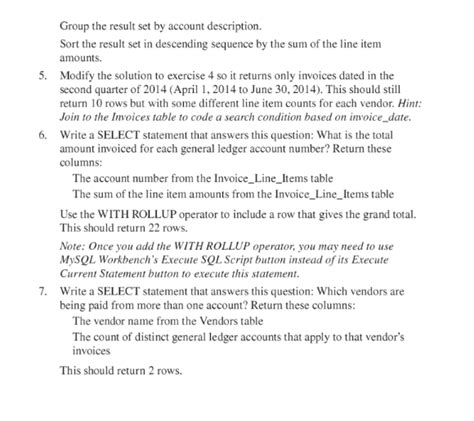 Solved Complete The Following Exercises And Submit A Single Chegg