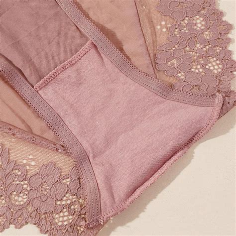 Жіночі сексуальні мереживні сітчасті трусики з низькою талією напівпрозорі дихаючі труси бікіні