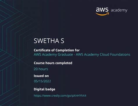 Swetha S On Linkedin Awscertified Aws Cloud