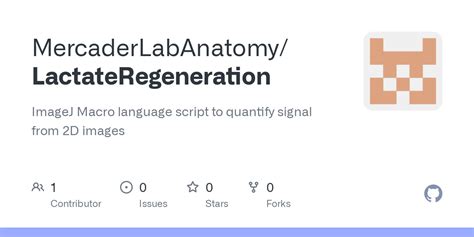 GitHub MercaderLabAnatomy LactateRegeneration ImageJ Macro Language Script To Quantify Signal