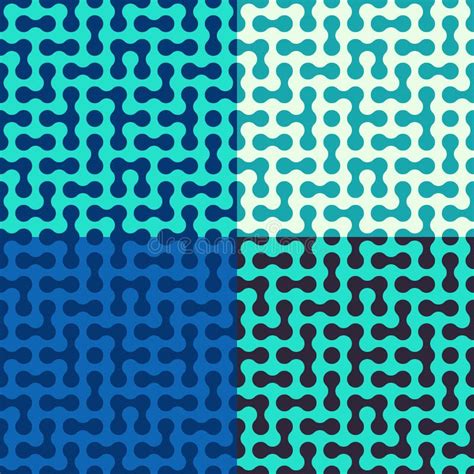 Abstract Simple Pattern With Connected Circles Stock Vector Illustration Of Ornament Clean