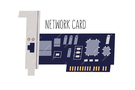 Premium Vector Network Interface Adapter Controller Or Card