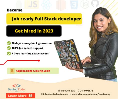 Do You Want To Work As A 𝐅𝐮𝐥𝐥 𝐒𝐭𝐚𝐜𝐤 Dented Code Academy Facebook