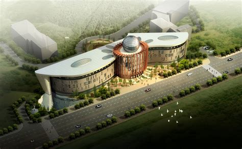 图书馆效果图下载 光辉城市