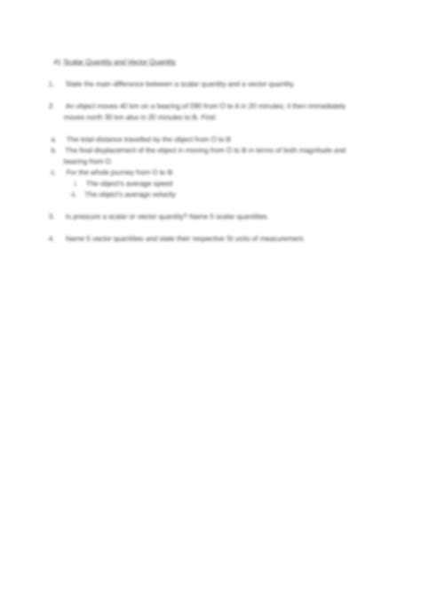 SOLUTION Scalar Quantities And Vector Quant Studypool