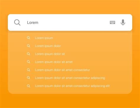 Premium Vector Internet Browser Search Engine Search Bar For Ui