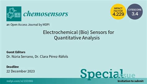 Chemosensors Mdpi On Linkedin Si Sensors Electrochemistry Biosensors Nanomaterials