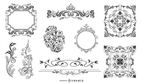 Elegant Art Numbers Vector Free Vector In Coreldraw Cdr