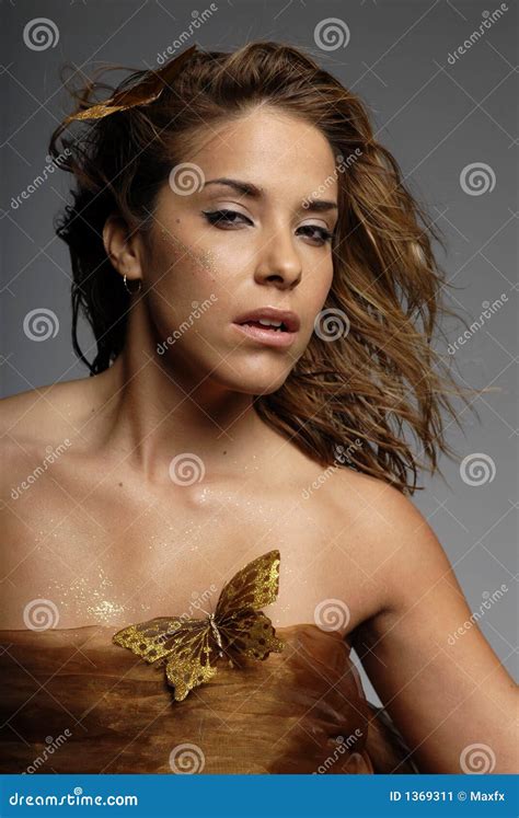 Modelo Sexy Imagem De Stock Imagem De F Mea Longo