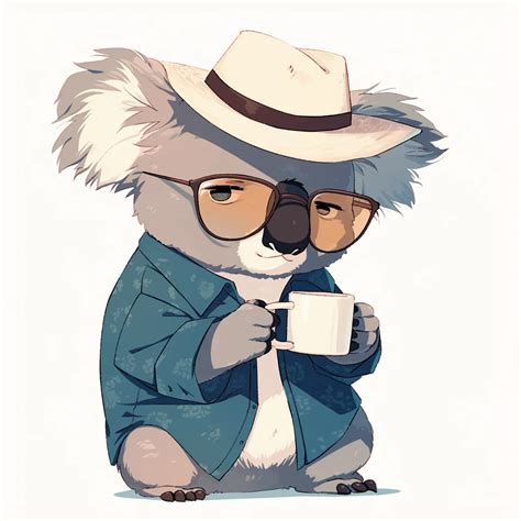 カフェコアラ｜イラスト・フリー素材なら「シンテリ」