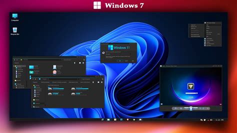 Windows 11 Theme For Windows 7 Make Windows 7 Look Like Windows 11 Windows 7 Dark Theme