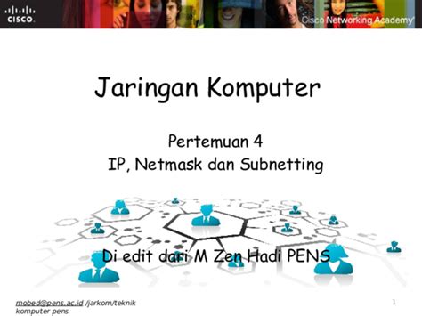 Ppt 4 Ip Netmask Dan Subnetting Pptx