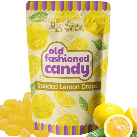 The Amish Eco Farm Claeys Old Fashioned Sanded Candy Drops Hard Candy In Resealable Bag