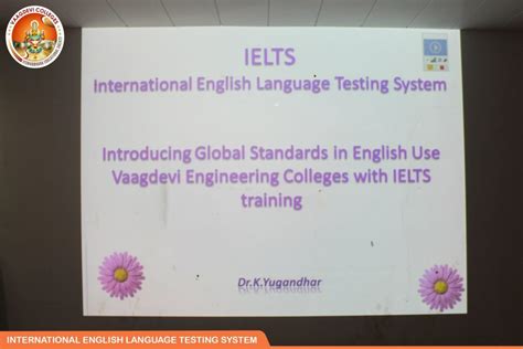 International English Language Testing System Vaagdevi College Of Engineering