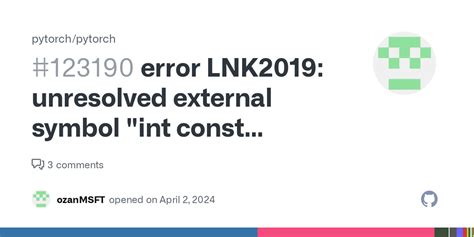 Error Lnk2019 Unresolved External Symbol Int Const Thppyopcode