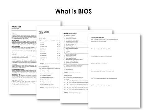 What Is Bios Teaching Resources