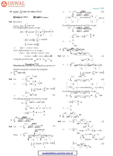 NCERT Solutions For Class 12 Maths Chapter 7 Exercise 7 11