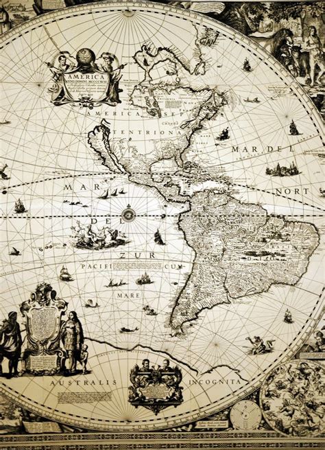 1492 Map Of The Americas