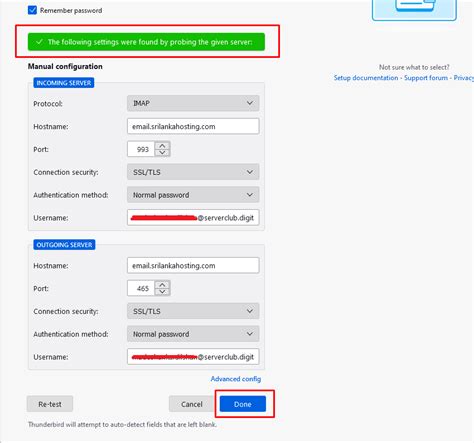 Email Configuration For Thunderbird Knowledgebase Srilanka Hosting