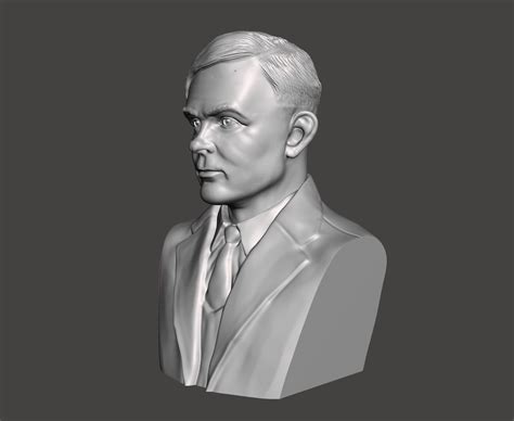 3d file 3d model of alan turing high quality stl file for 3d printing personal use 📁・3d