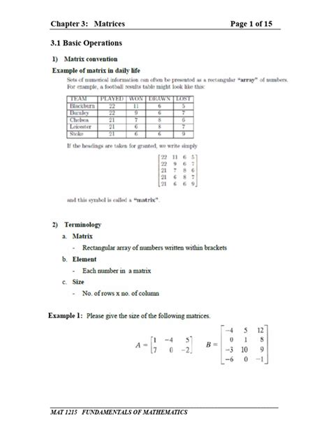 Chapter 3 Matrices Pdf Matrix Mathematics Determinant
