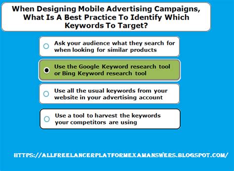 when designing mobile advertising campaigns what is a best practice to